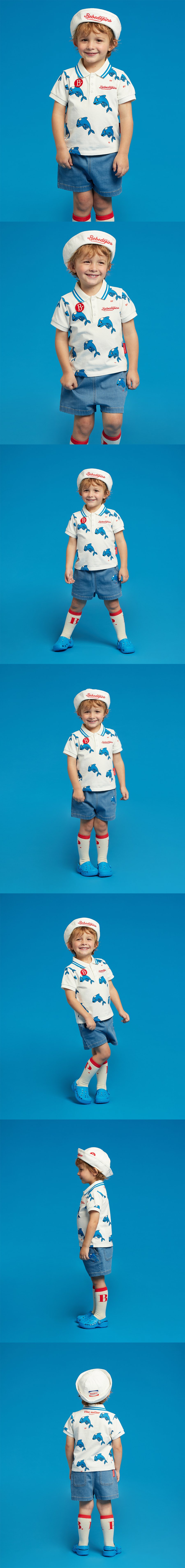 올오버돌핀베이비반팔티셔츠_BP42TC122 - 감도 깊은 취향 셀렉트샵 29CM